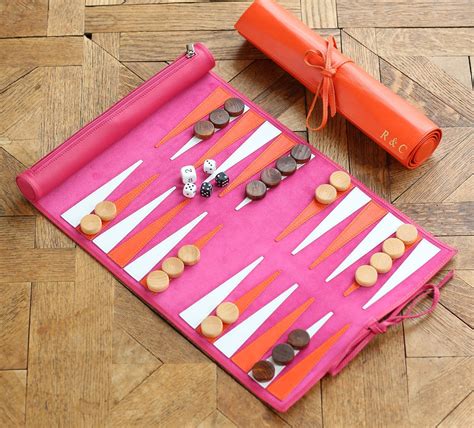 Luxury Leather Travel Backgammon Sets Noble Macmillan