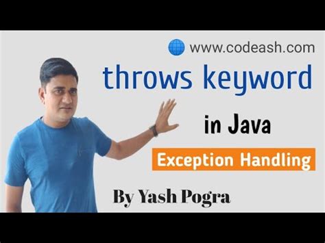 Throws Keyword In Java Example What Is A Throws Keyword In Java How Do You Write Throws In