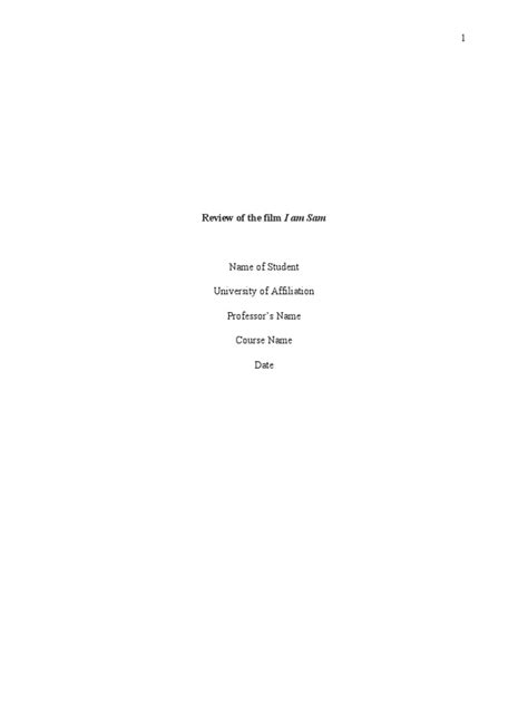 I Am Sam Edited Pdf Psychological Concepts Cognitive Science