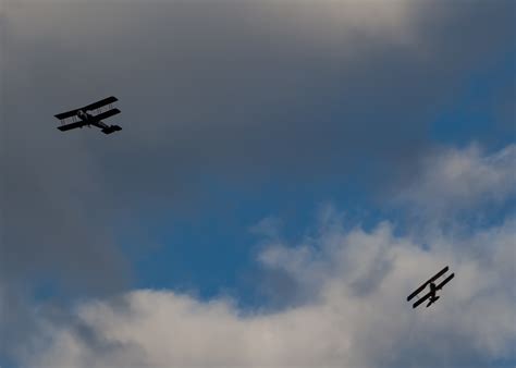 Free Images Biplanes Planes Flying Sky Clouds Warplane Airplane