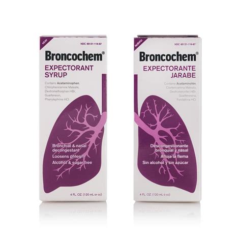 Broncochem Ii Expectorant Syrup 4 Oz Pack Of 2 Everymarket