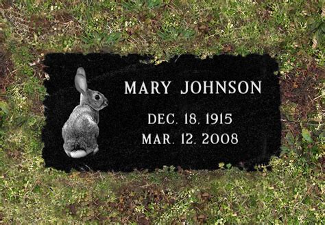 Rabbit Grass Marker Gingrich Memorials