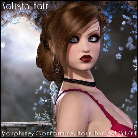 Kalista Hair For G4 A4 V4 Render State