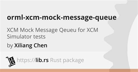Orml Xcm Mock Message Queue — Unregulated Finances In Rust Librs