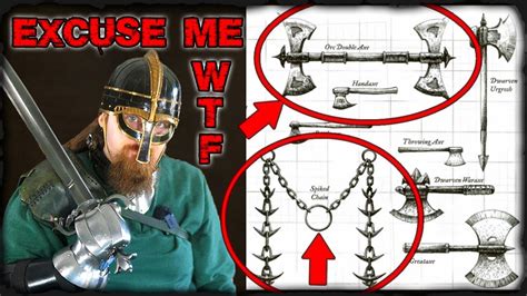 The Best And Worst Dnd Weapon Designs Youtube