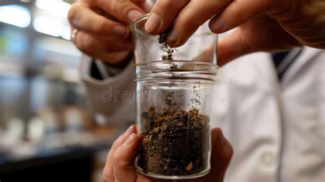 Detailed Soil Sample Analysis For Agricultural Applications Stock