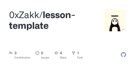 github 0xzakk lesson template