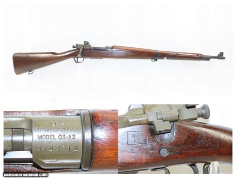 World War Ii Us Remington M1903a3 Bolt Action 30 06 Springfield Candr