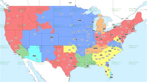 Nfl Coverage Map Week 8 Complete Tv Viewing Schedule For Fox Cbs And