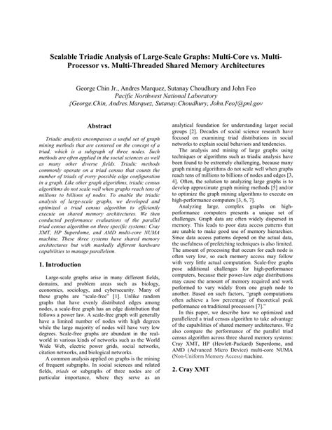 Pdf Scalable Triadic Analysis Of Large Scale Graphs Multi Core Vs