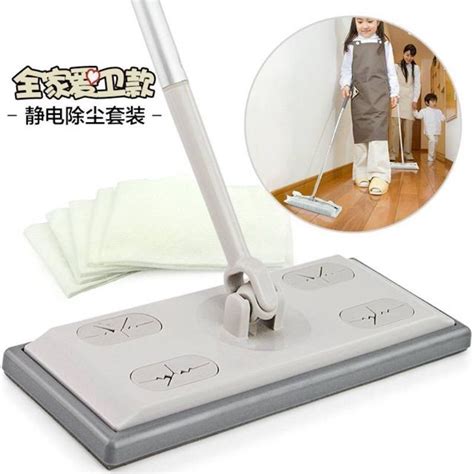 Electrostatic Mop Super Magic Wiper Elektrostatik Mop 5 Free Wiper