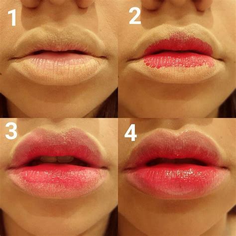 Gradient Lips Tutorial 💄 1 Apply Concealer Around The Outline 2