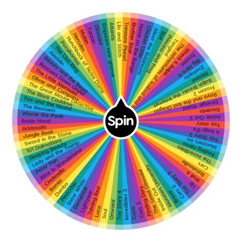Disney Movie Generator Spin The Wheel Random Picker