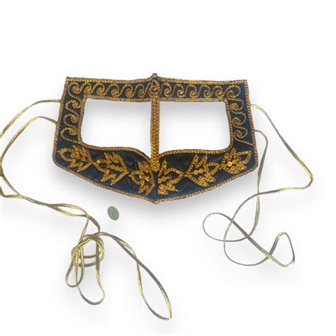 Handcrafted Battoulah Mask Hand Embordered Battoulah
