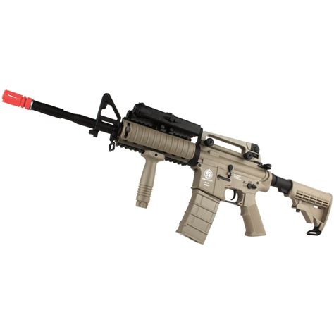 Ics M4a1 Ris Carbine Sportline Airsoft Aeg Rifle W Peq Box Tan