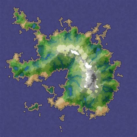 Random Continent Map Generator