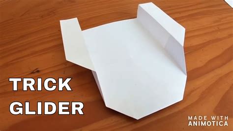 How To Make A Trick Paper Airplane Gliding Paper Plane Youtube