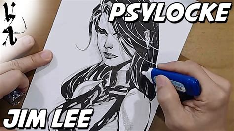 Jim Lee Drawing Psylocke Youtube