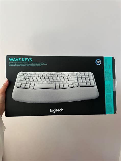 Logitech Wave Keys Ergo Series 人體工學 鍵盤 Keyboard 無線 電腦＆科技 電腦周邊及配件 電腦鍵盤及相關產品 Carousell