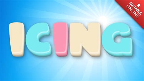 Icing Aesthetic Text Effect Generator