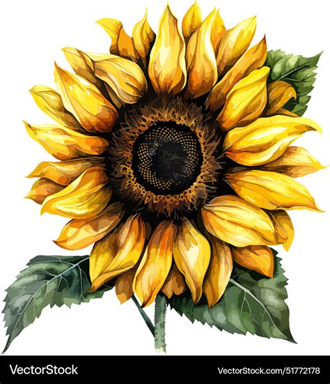 Sunflower Clip Art Royalty Free Vector Image Vectorstock
