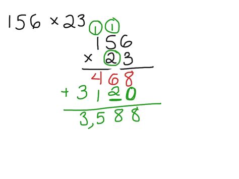 Multiplication Algorithm Math Showme