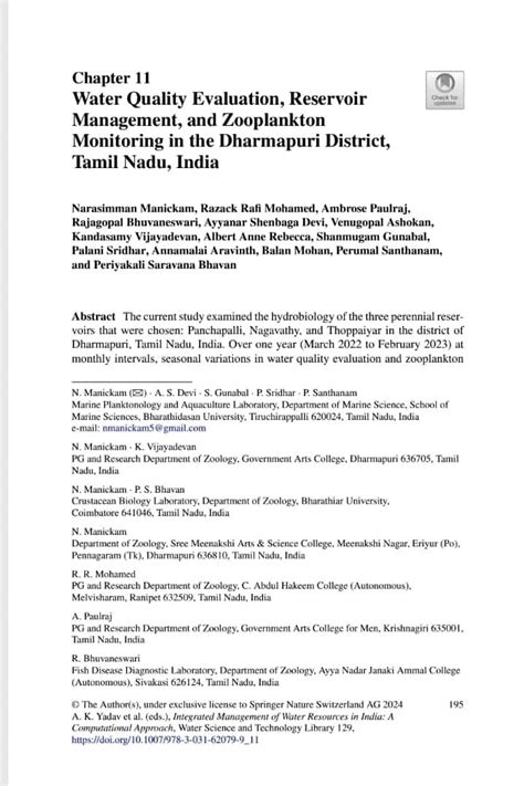 Dear Researcher And Friends My Book Chapters Published By Springer… Dr Narasimman Manickam