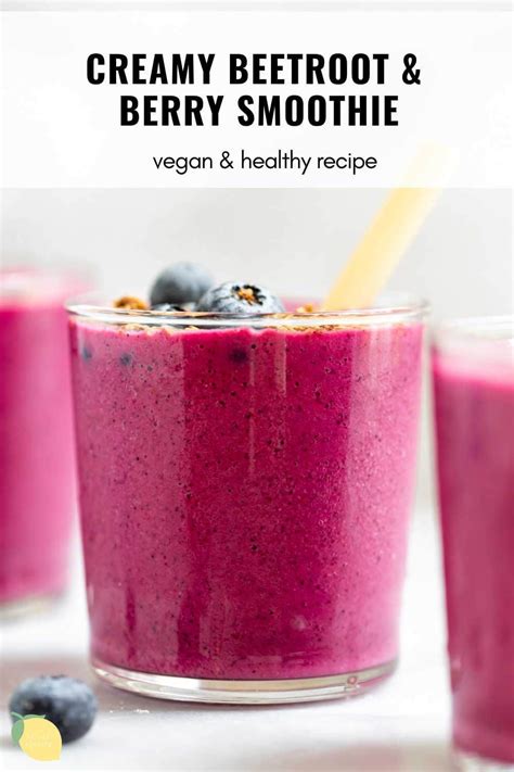 Creamy Berry And Beet Smoothie Recipe
