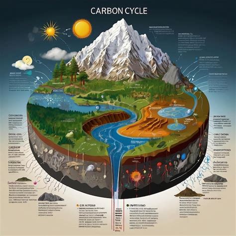 Diagram Of Carbon Cycle Biogeochemical Cycle For Education Chart