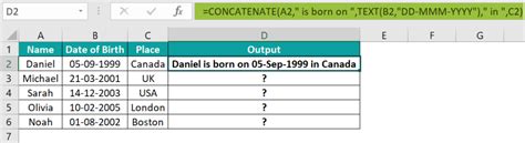 Concatenate Date In Excel 2 Methods Examples Combine Dates