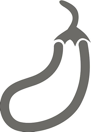 Eggplant Outline Icon Vegetable Vector Food Symbol Vector Vector Food Symbol Vector Png And