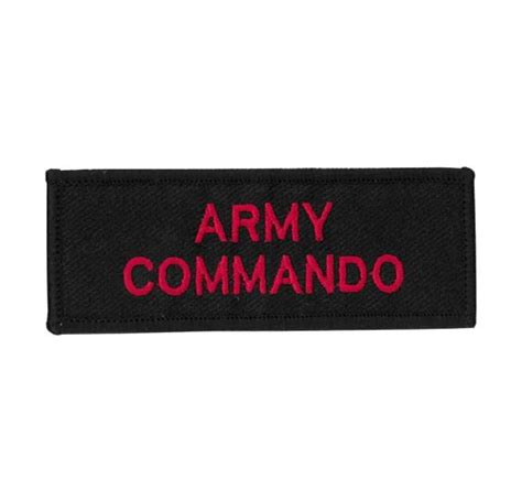 Army Commando Shoulder Flash Red Black Pair