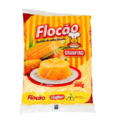 Kimilho Flocao Farinha Milho Flocos De Farinha De Milho Granfino 500