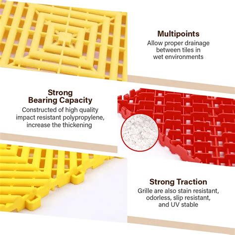 Diamond Encrusted Plastic Foam Mats For Garage And Car Wash