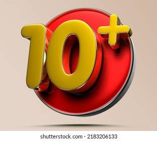 10 Plus 3d Illustrati On Light Stock Illustration 2183206133 | Shutterstock