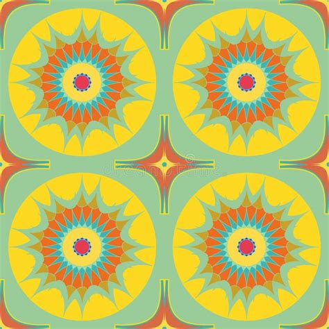 Vector Abstact Seamless Pattern Stock Vector Illustration Of Circle