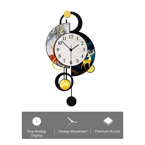 31 Art Deco Pendulum Wall Clock｜homary Uk
