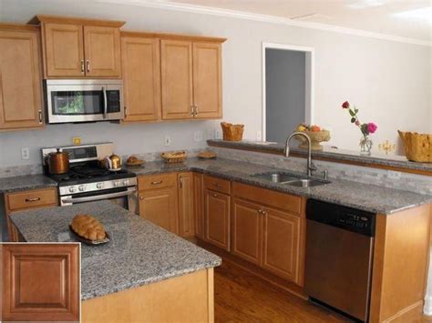 Oak Kitchen Cabinets With Gray Walls At Alden Kyle Blog