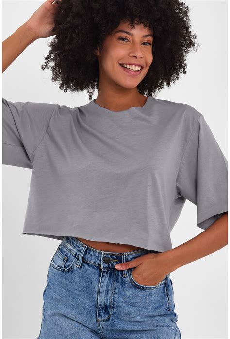 Kadın Basic Oversize Crop Kadın Basic Oversize Crop