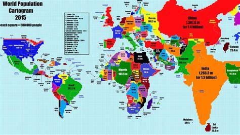 Photos What The World Map Looks Like If Scaled By Population Abc7