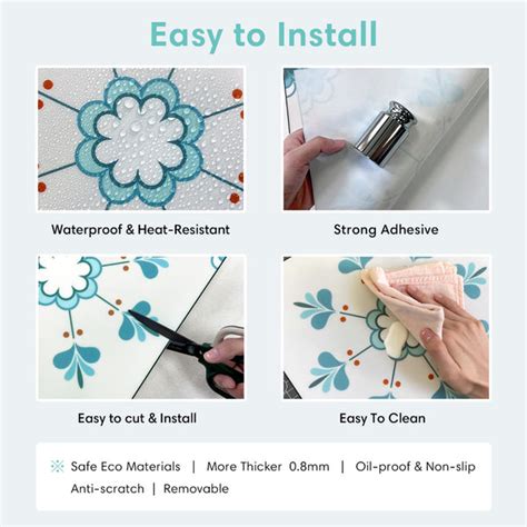 How Do You Install Tile Floor Stickers Commomy