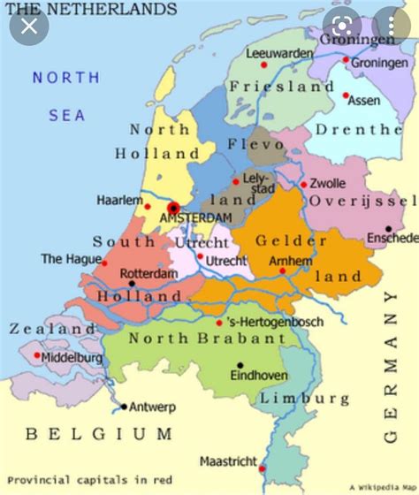 Map Of The Netherlands Map Of Netherlands Area Map Of Netherlands