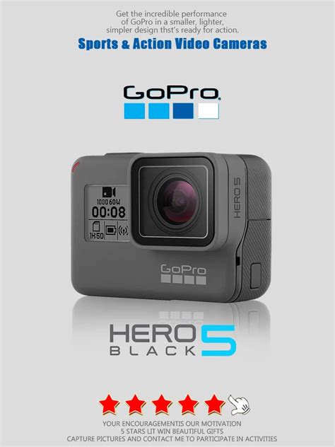4k Ultra Hd Video Ile Gopro Hero 5 Siyah Eylem Kamera A K Spor Kamera
