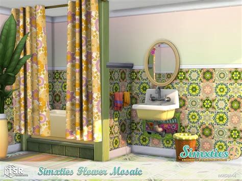 Simxties Flower Mosaic For Sims 4