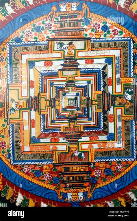A Mandala Is A Spiritual And Ritual Symbol In Hinduism And Buddhism