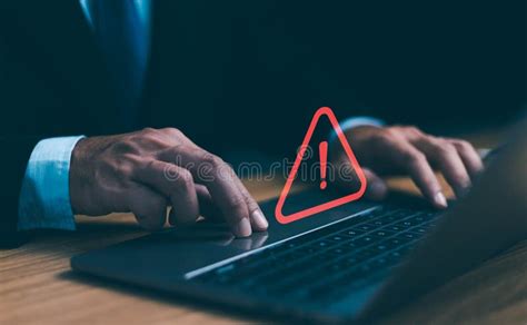 Caution Warning Sign Indicates A Potential Error Danger In The Digital