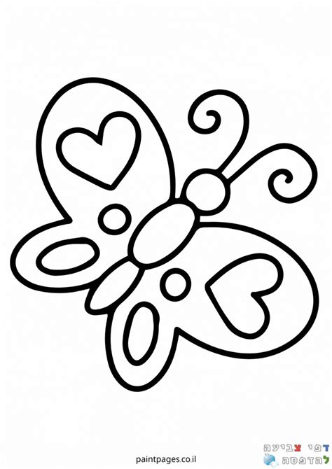 פרפר לבבות לצביעה