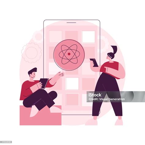 React Native Mobile App Abstract Concept Vector Illustration Stock Illustration Download Image