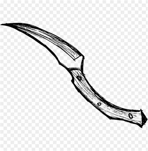 Curved Blade Knife Png Toppng