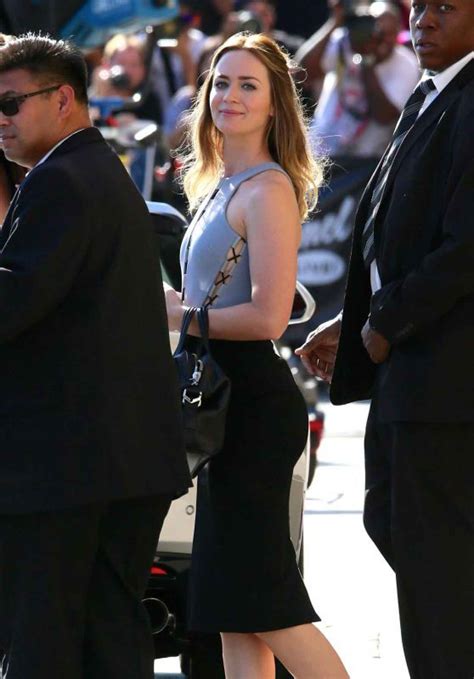 Emily Blunt At Jimmy Kimmel Live In Hollywood September 2015